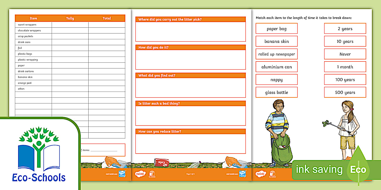 Eco-Schools KS2 Litter Picking Activity