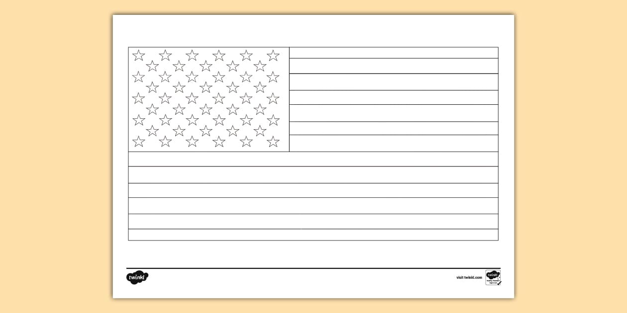 United States Flag Colouring