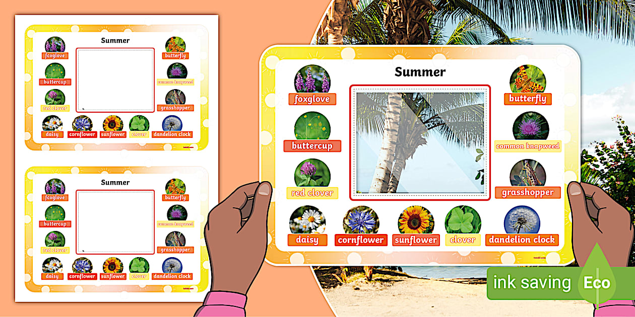 I Spy Nature Frame: Summer (teacher made) - Twinkl