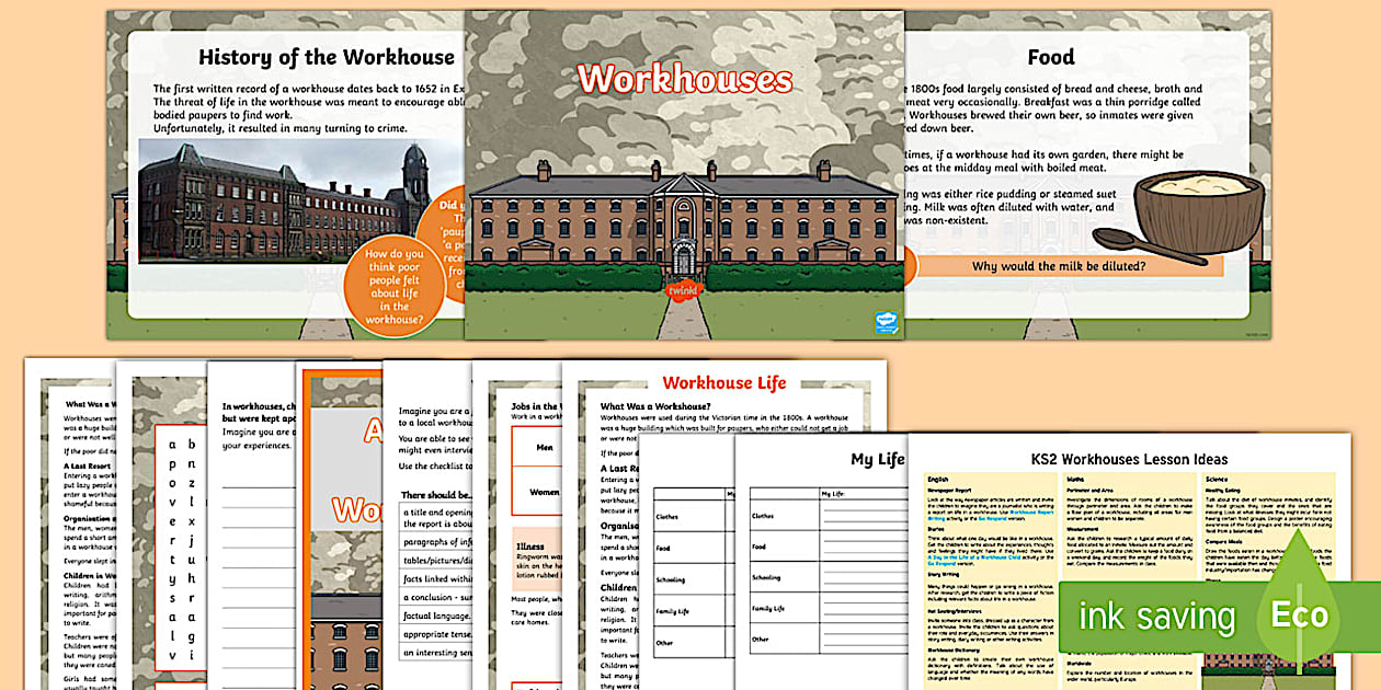 KS2 Workhouses Lesson Teaching Pack - KS1 & KS2 Workhouses