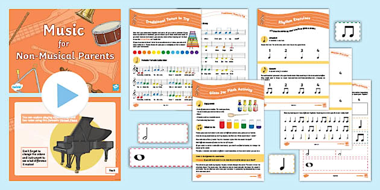 👉 Music for Non-Musical Parents Pack | Music Lapbook | Twinkl