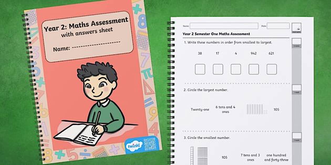 Year 2 Maths Assessment (teacher made) - Twinkl