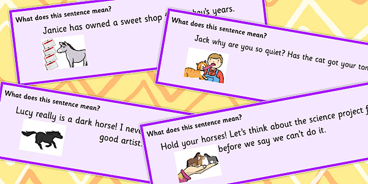 Animal Idioms Sentences Set 2 (teacher made) - Twinkl