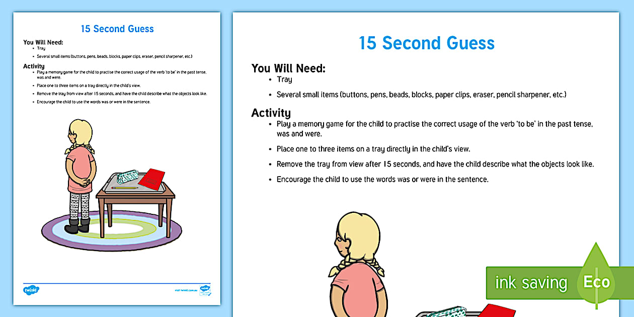 15 Second Guess Activity (Teacher-Made) - Twinkl