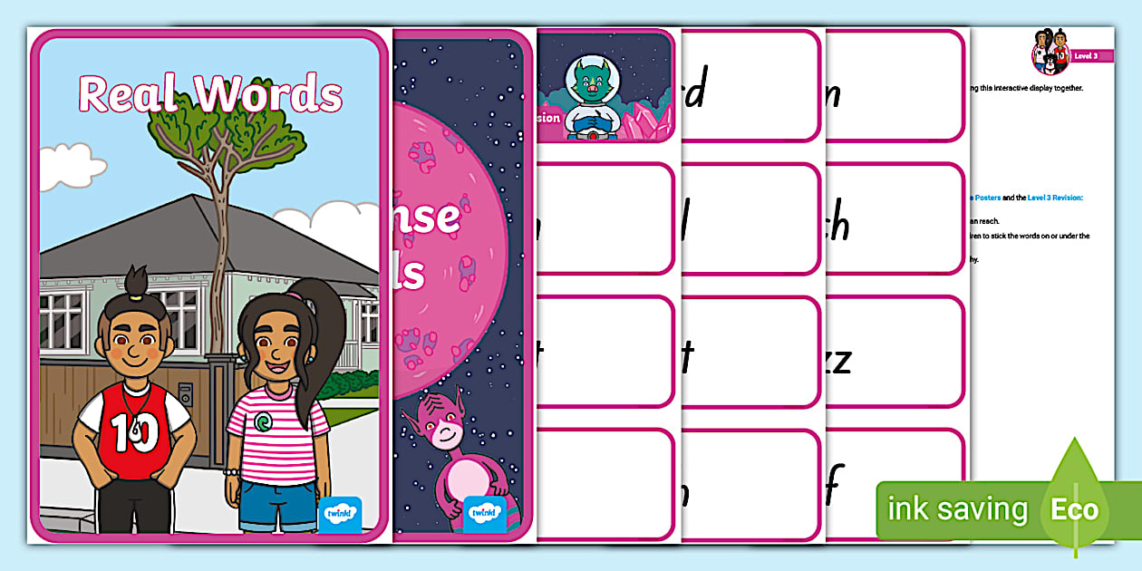 Level 3 Revision:Real and Nonsense Words Interactive Display
