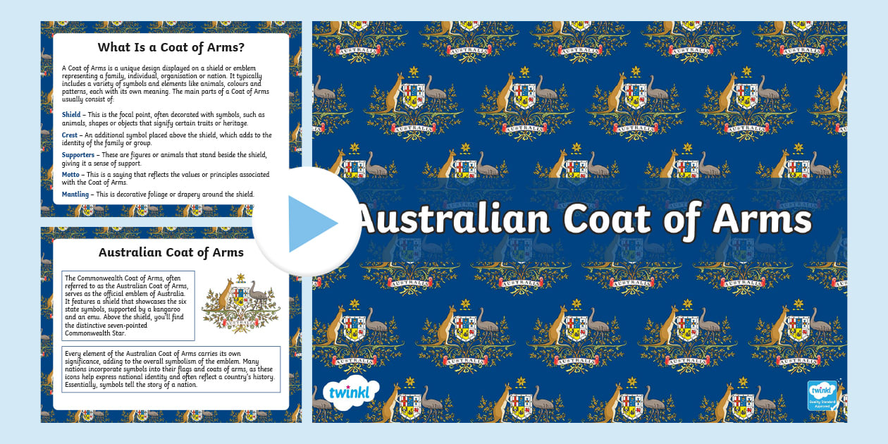 Australian Coat of Arms PowerPoint (teacher made) - Twinkl