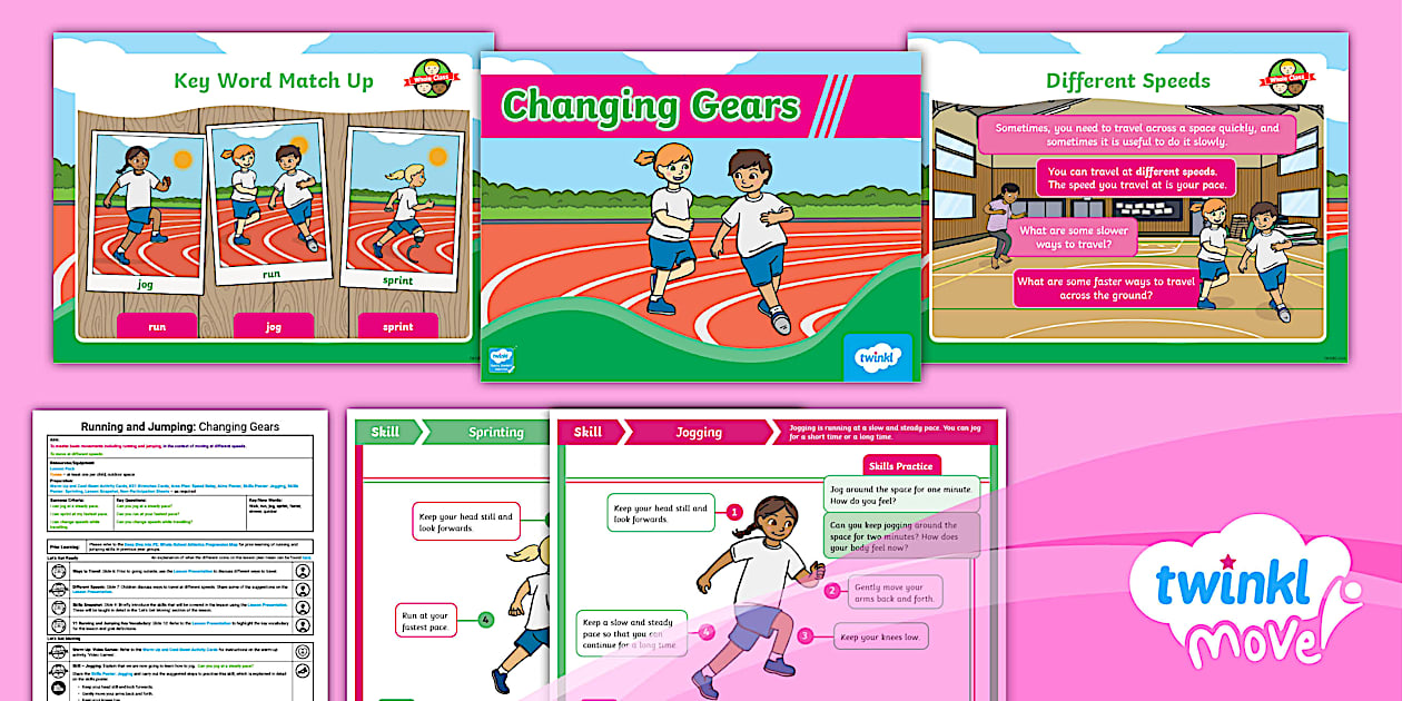 👉 Basic Moves PE - Year 1 PE Lesson - Running and Jumping