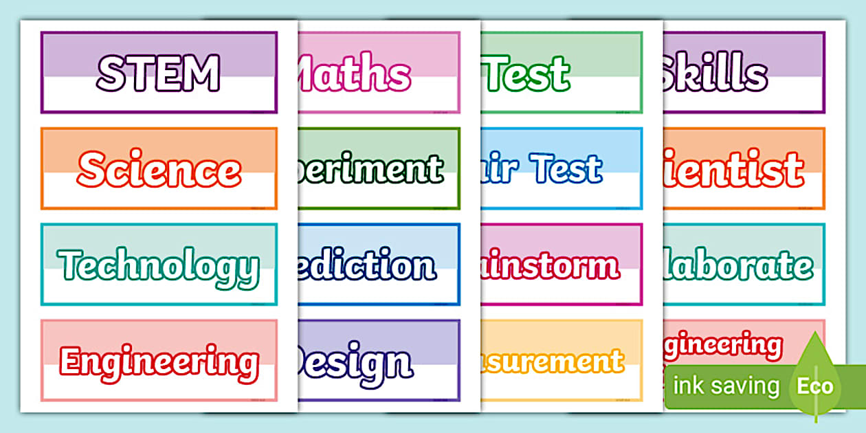 STEM Flashcards (teacher made) - Twinkl
