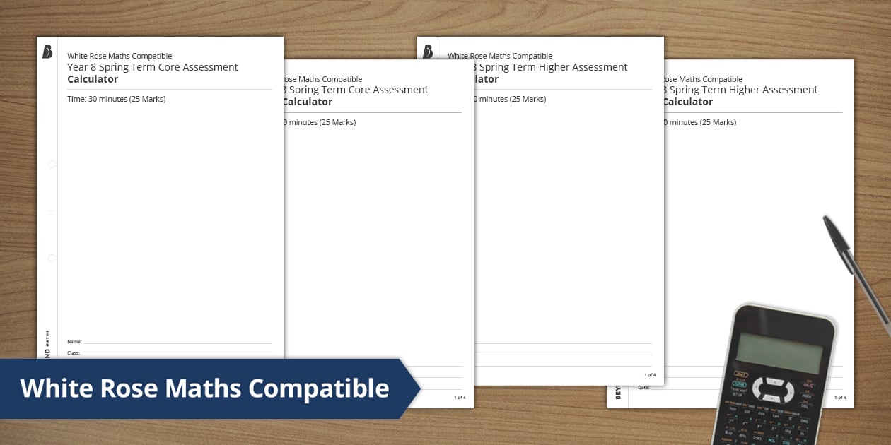 👉 White Rose Maths Year 8 Spring Term Assessment - Twinkl