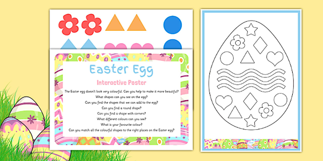 Easter Egg EYFS Interactive Poster and Resource Pack