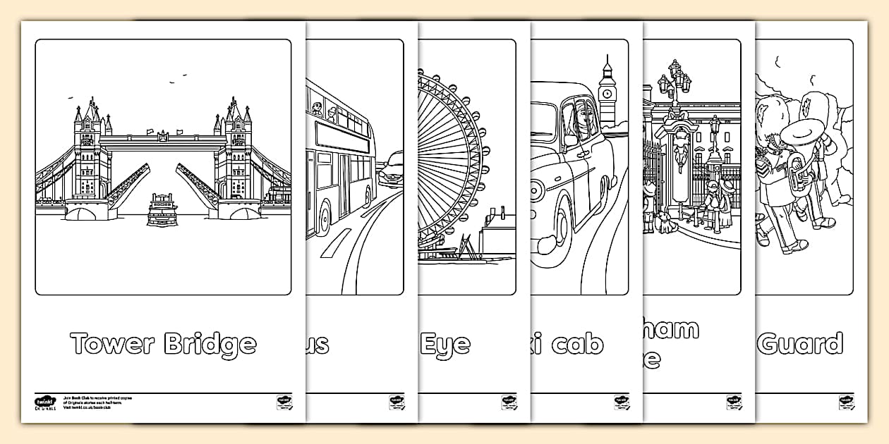 Originals First Words Picture and Word Colouring: London