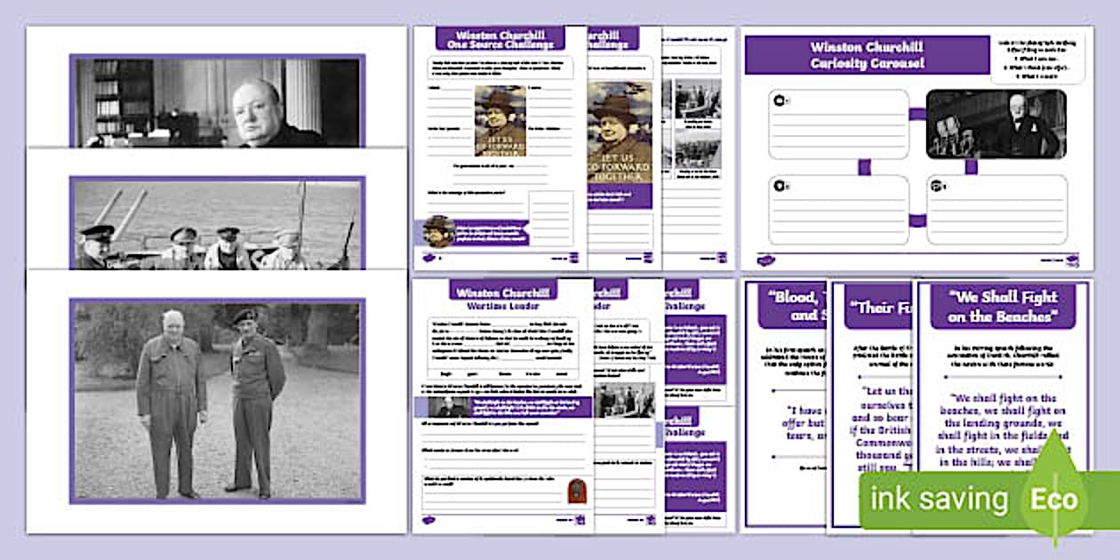 Discovering the Past Through Photos Activity Pack: Winston Churchill ...