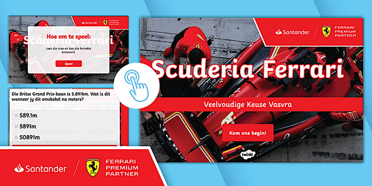 Scuderia Ferrari - Herlei Afstand - Interaktiewe Meervoudige Keuse Vrae