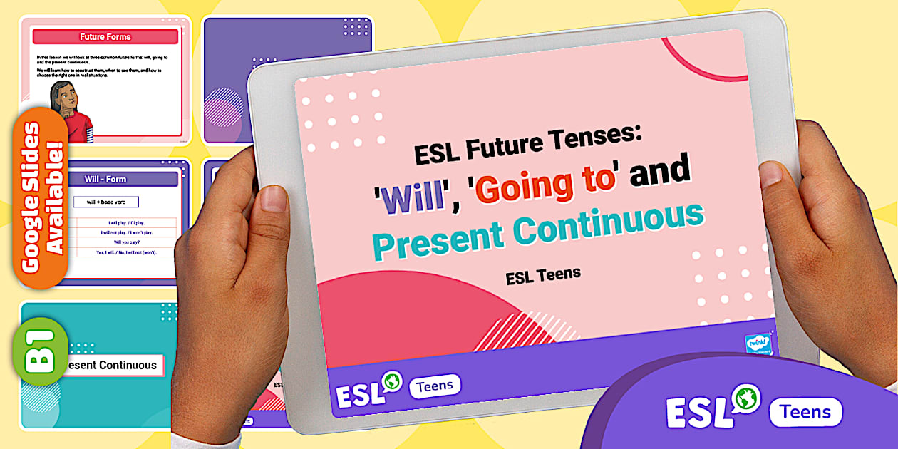 ESL Future Tense PowerPoint Lesson for B1 Teens