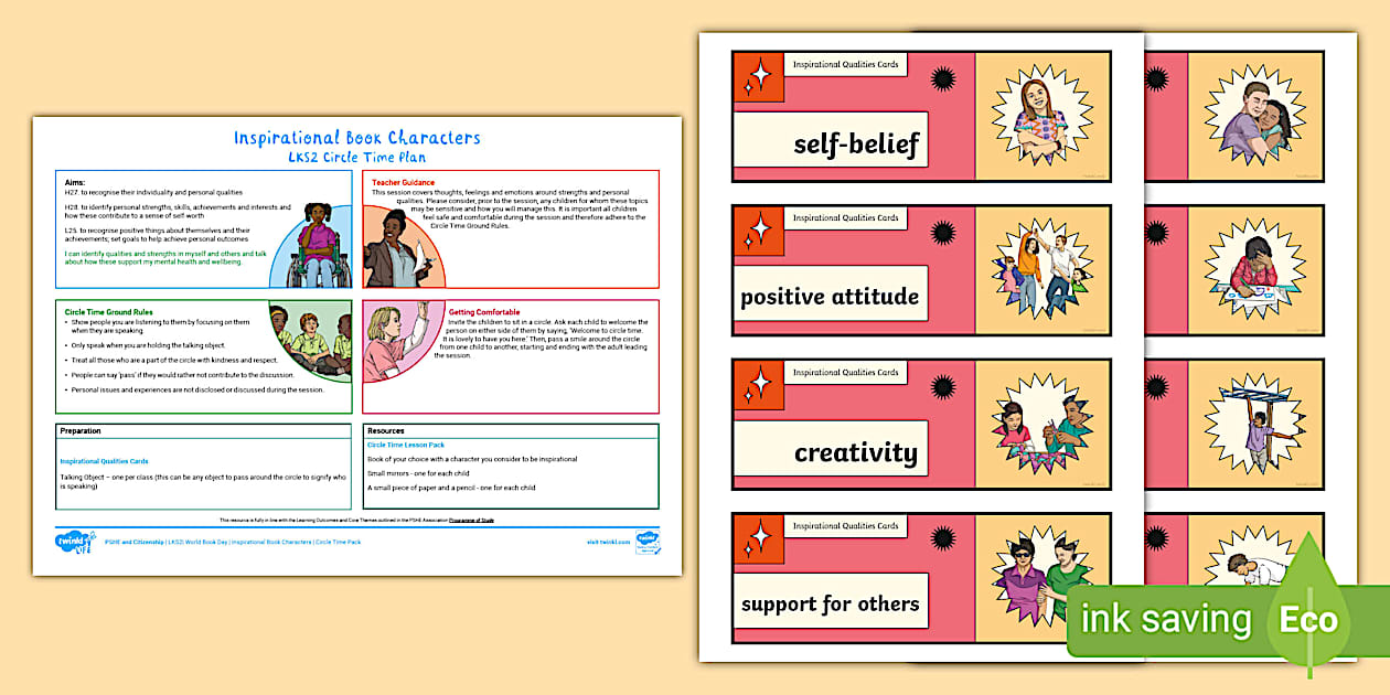 Inspirational Book Characters Circle Time LKS2 - Twinkl