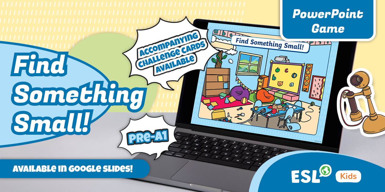 Find Something Small! ESL Game for Kids (teacher made)