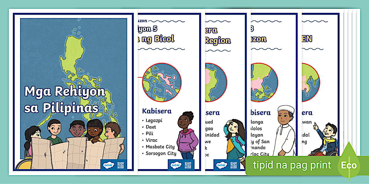 Mga Rehiyon sa Pilipinas Poster | Philippines | Twinkl