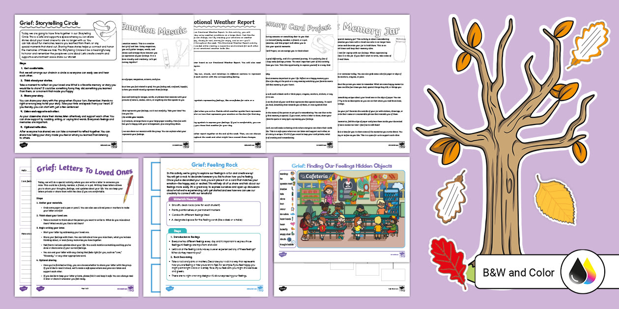 Grief: Understanding Our Feelings Together Pack - Twinkl