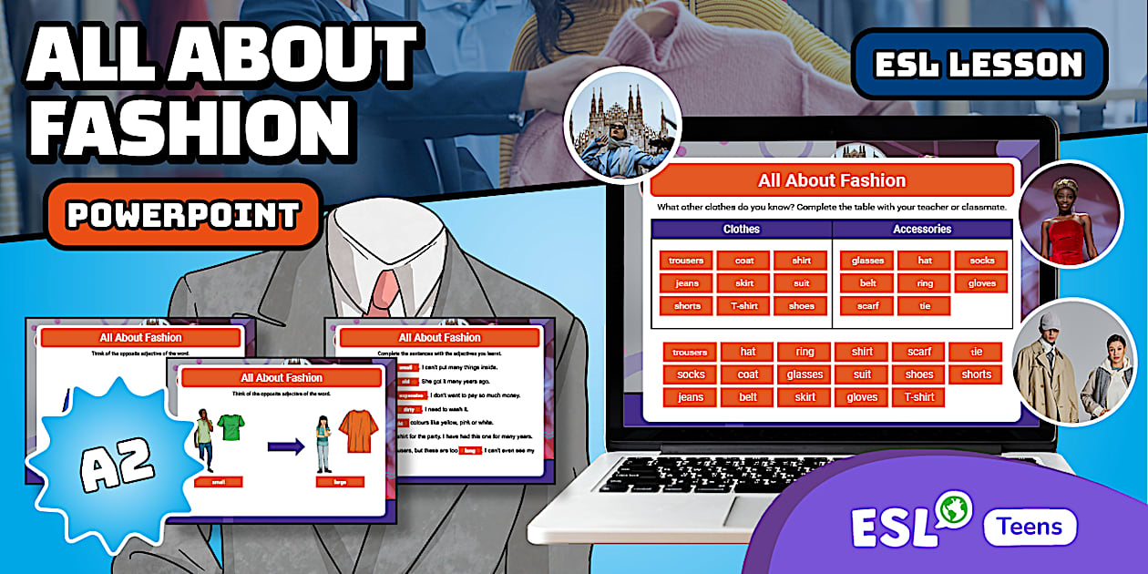 Fashion Vocabulary PPT for Teens