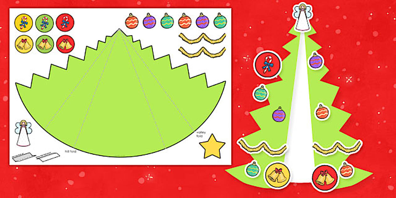 Make Homemade Pop-Up Christmas Cards | Christmas Tree