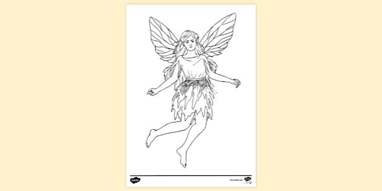 Pixie Colouring Sheet Colouring | Colouring Sheets - Twinkl