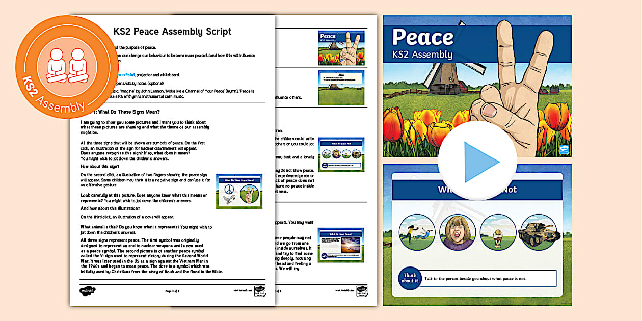 Peace Assembly KS2 | International Day of Peace | Twinkl