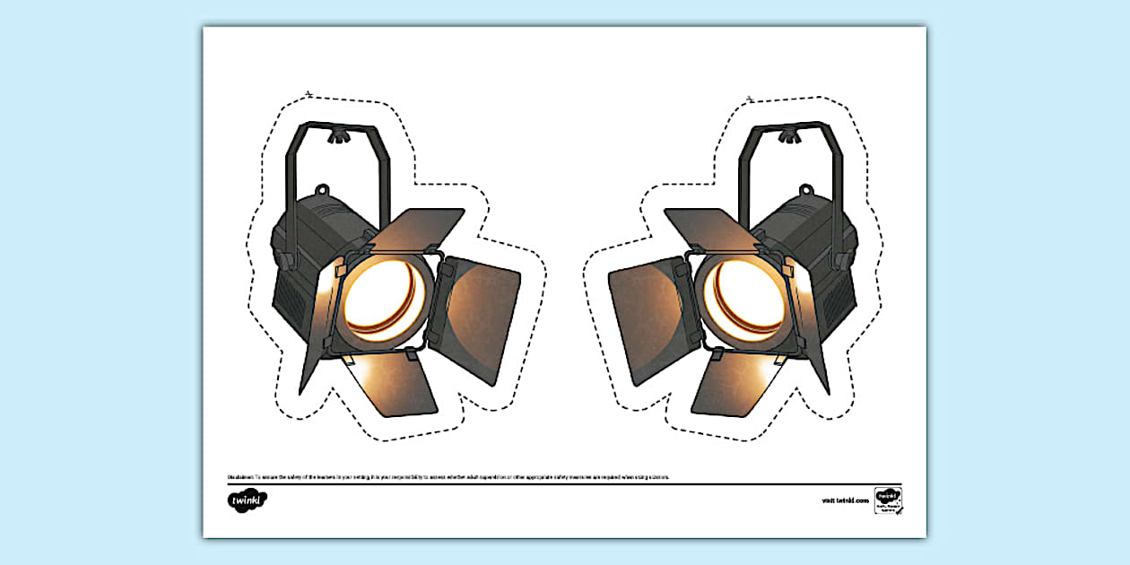 Large Stage Light Cut Out - Twinkl Drama (professor feito)