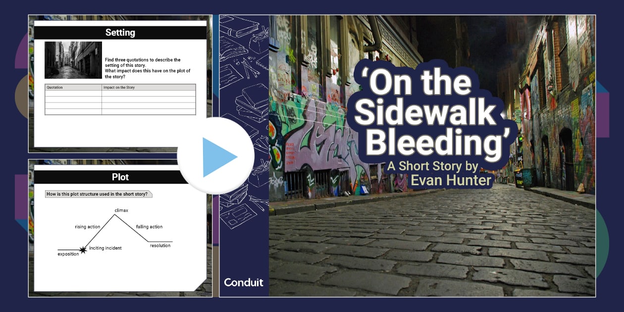 On the Sidewalk Bleeding: PowerPoint (teacher made) - Twinkl
