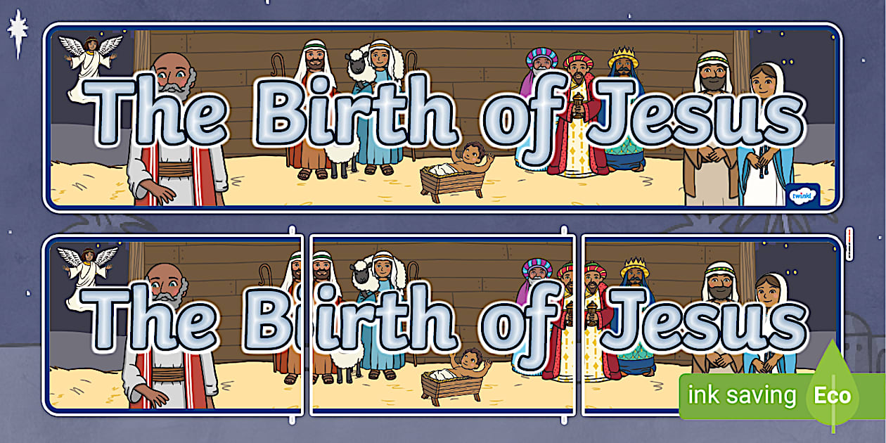 The Birth of Jesus Display Banner (öğretmen yaptı)