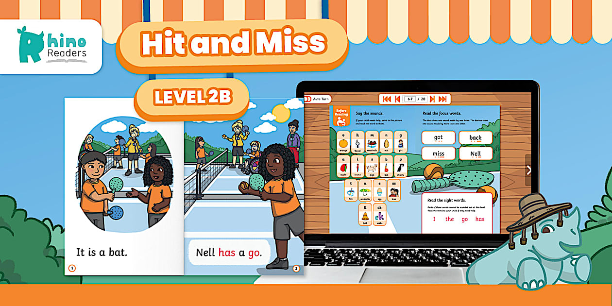 Level 2b Decodable Readers: Hit and Miss