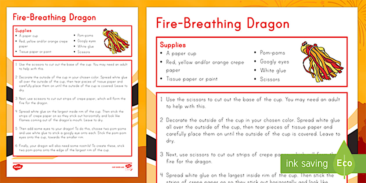 Fire-Breathing Dragon Craft Instructions | Arts & Crafts