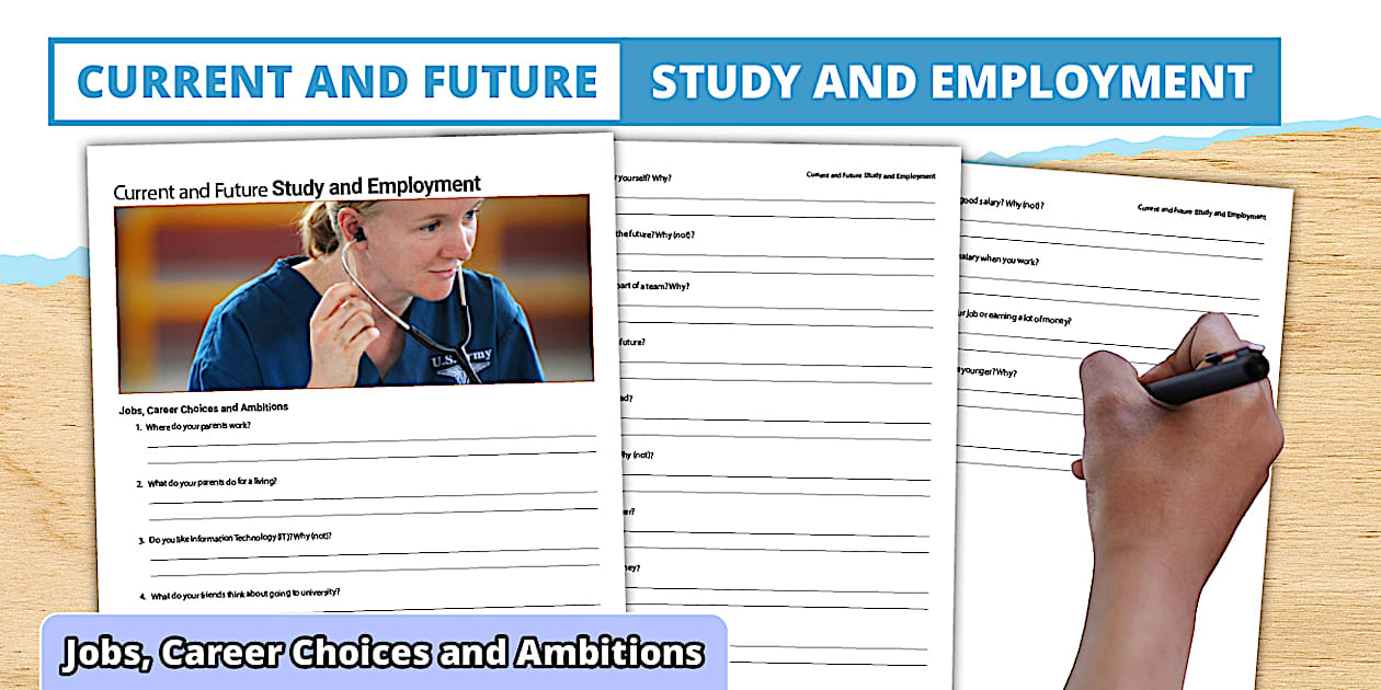 Jobs, Career Choices and Ambitions Question List