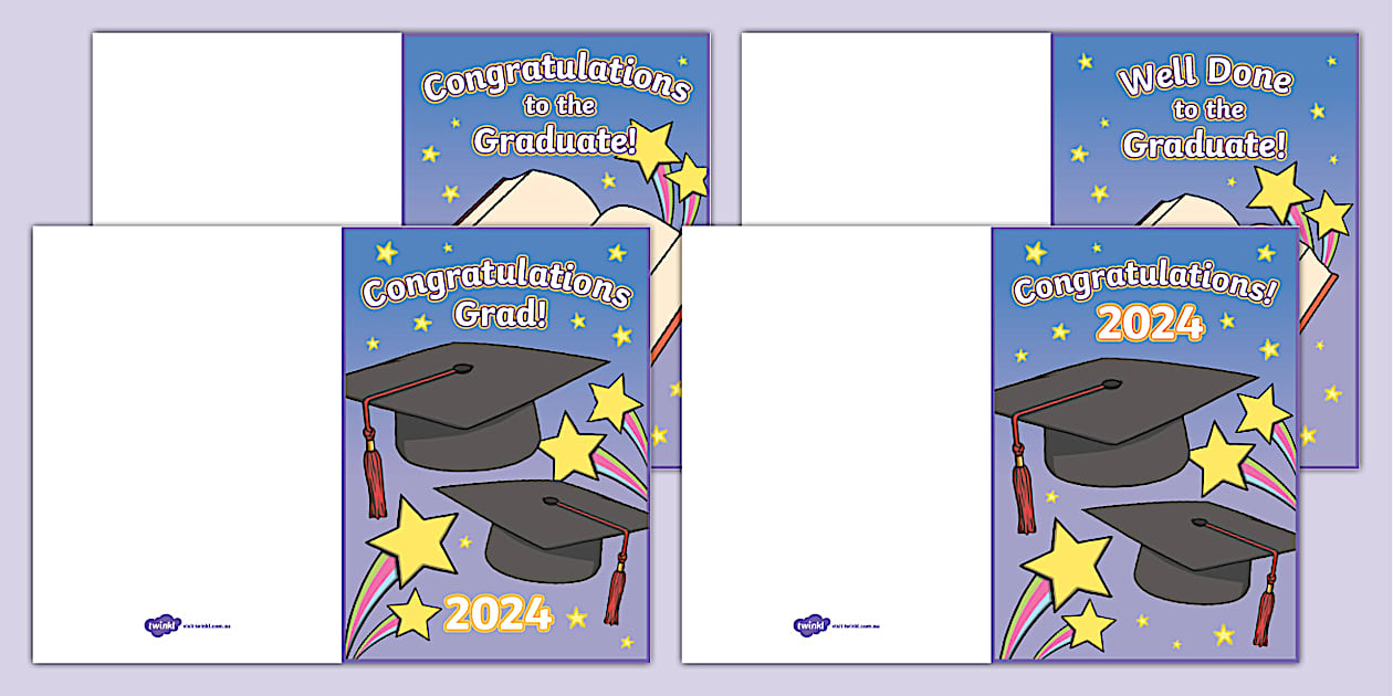 Graduation Cards - Academic Theme (teacher made) - Twinkl