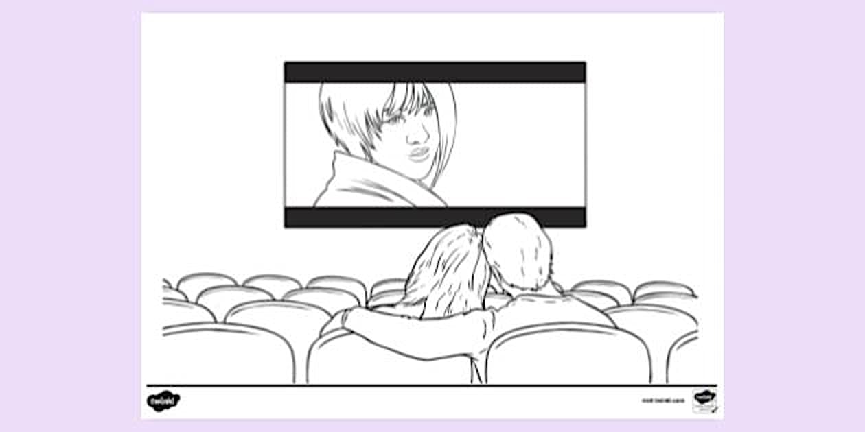 Film Colouring Sheet | Colouring Sheets - Twinkl