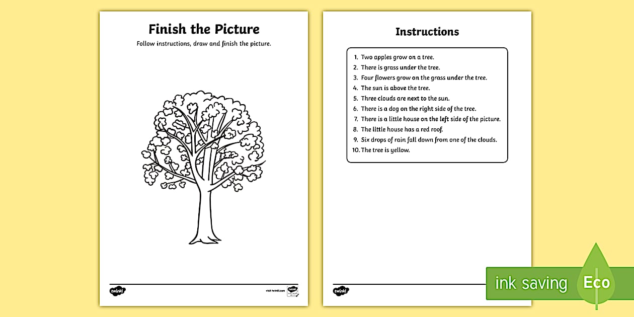 NI KS1 Numeracy Instructions Worksheet / Worksheet - Twinkl