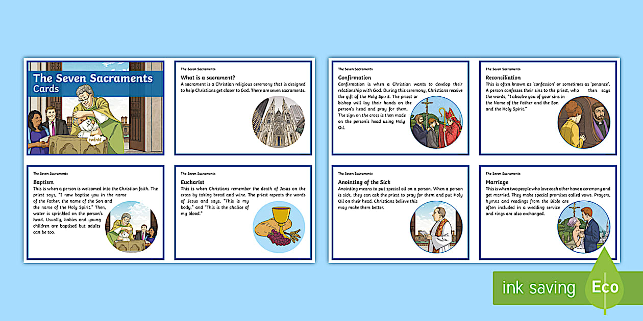 The Seven Sacraments Cards