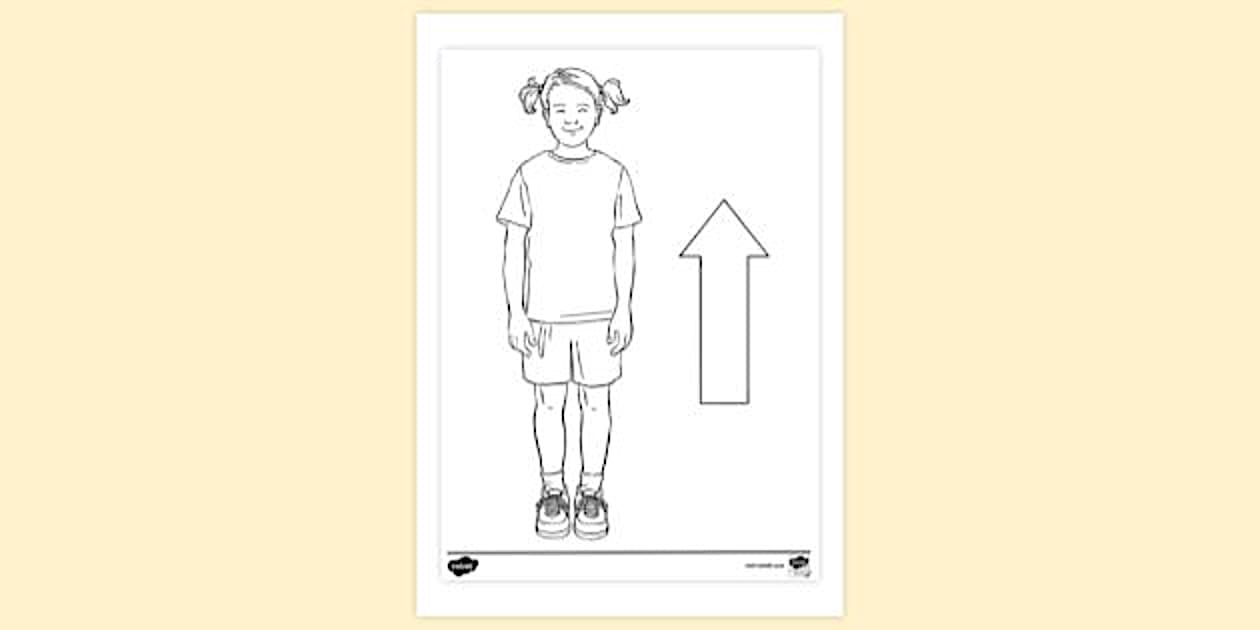 Stand Up Colouring Sheet | Colouring Sheets | Twinkl