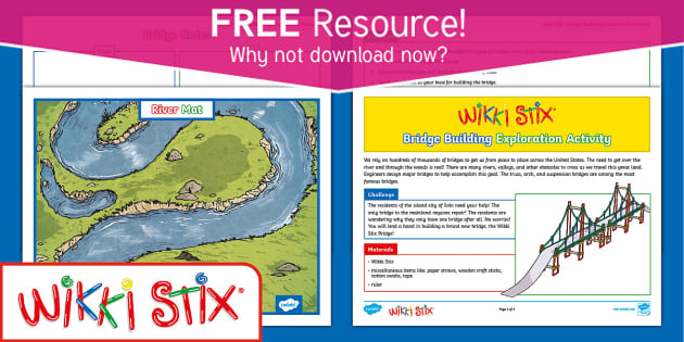 FREE Wikki Stix Bridge Exploration Activity (teacher made)