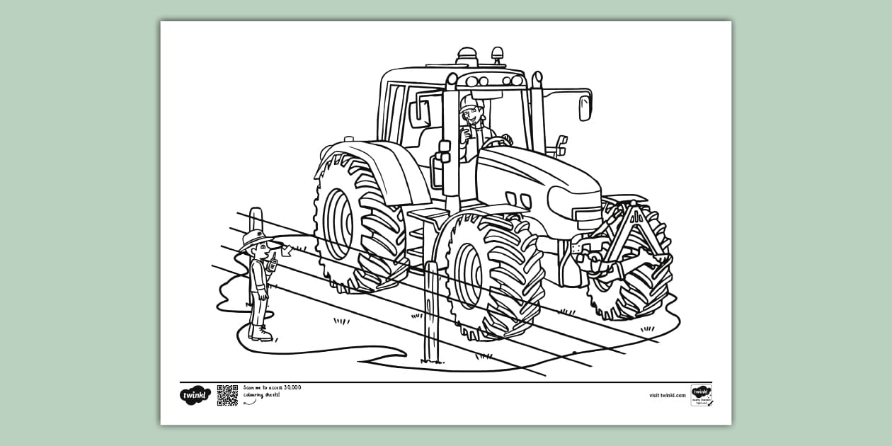 Tractor Colouring Page | Colouring Sheets