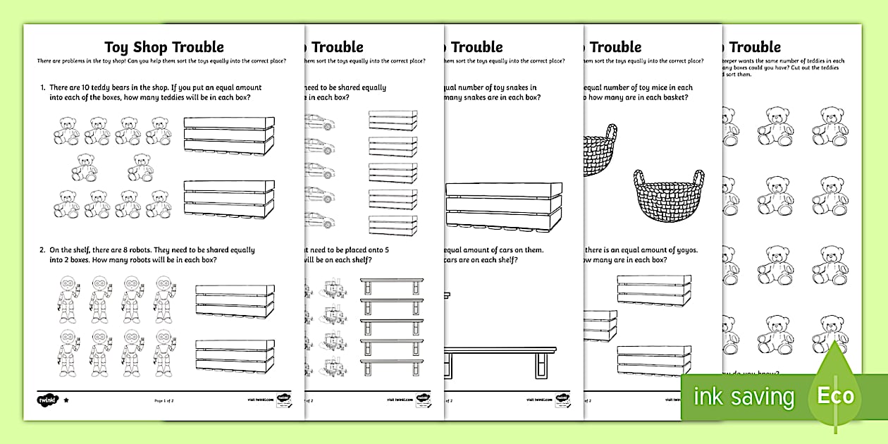 Toy Shop Trouble! Worksheet / Worksheets - Twinkl