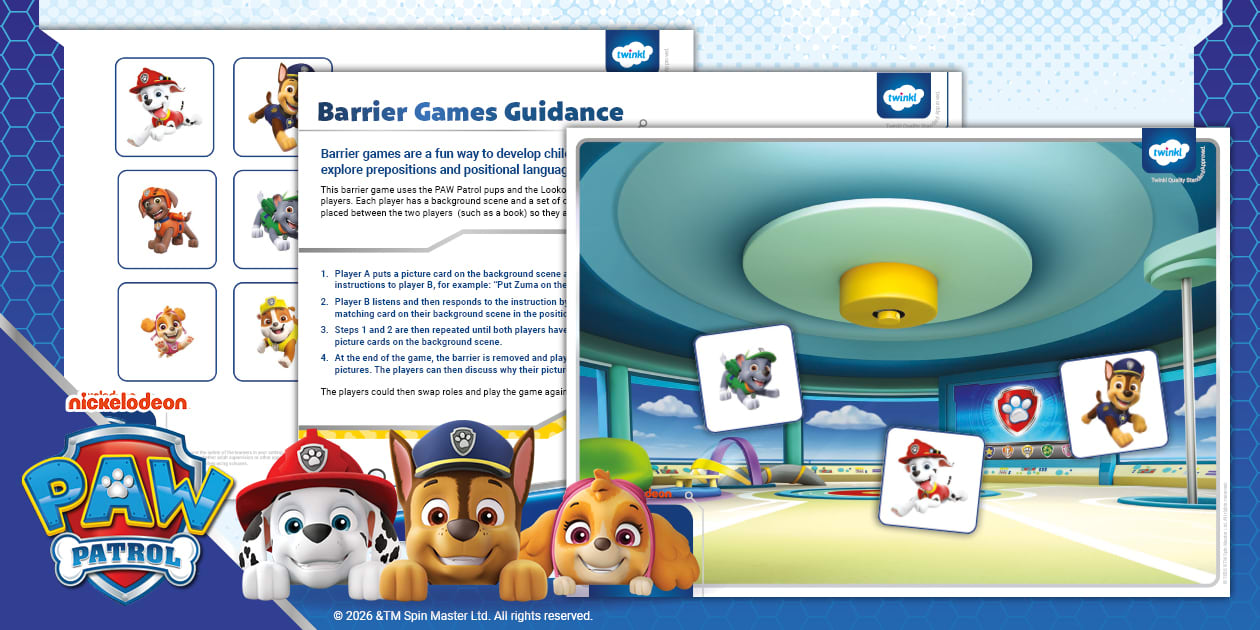 PAW Patrol: Barrier Game