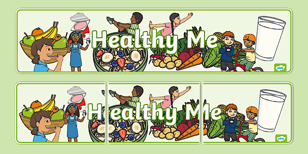 * NEW * Healthy Me Display Banner - KS1 (teacher made)