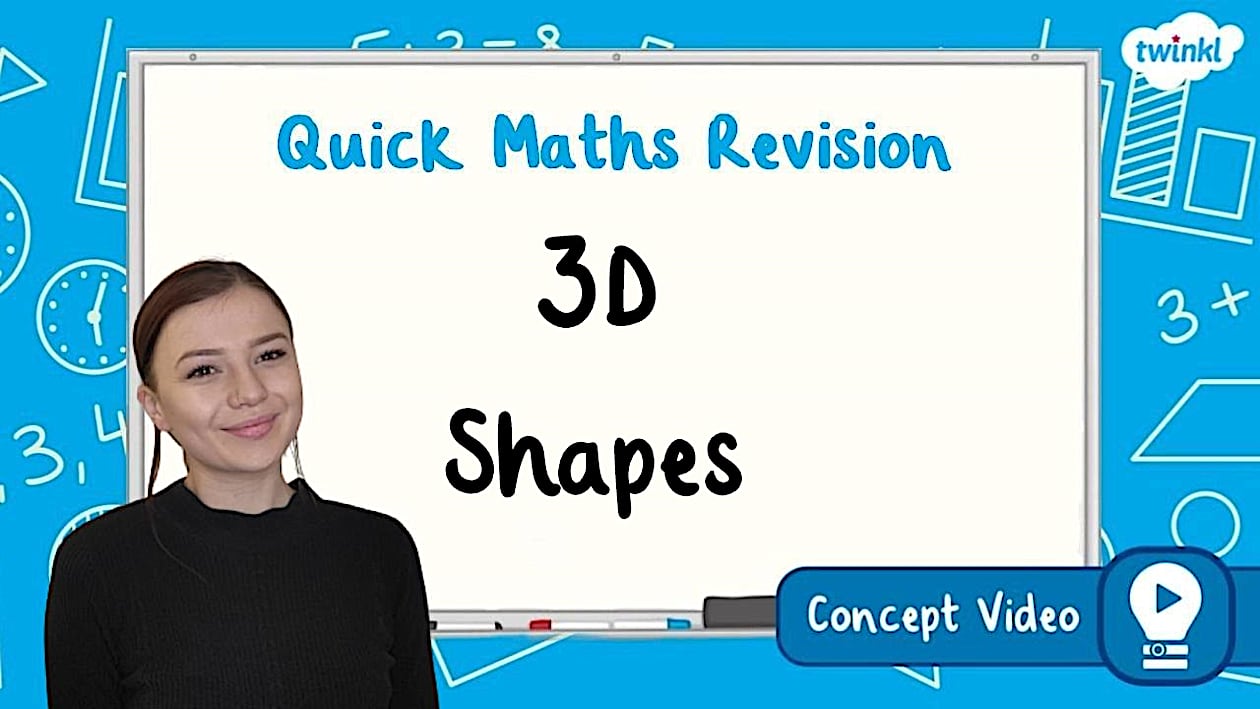 👉 3D Shapes | KS2 Maths Concept Video - Twinkl