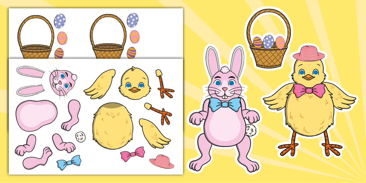 Easter Modelling Dough Cut-Outs (teacher made) - Twinkl