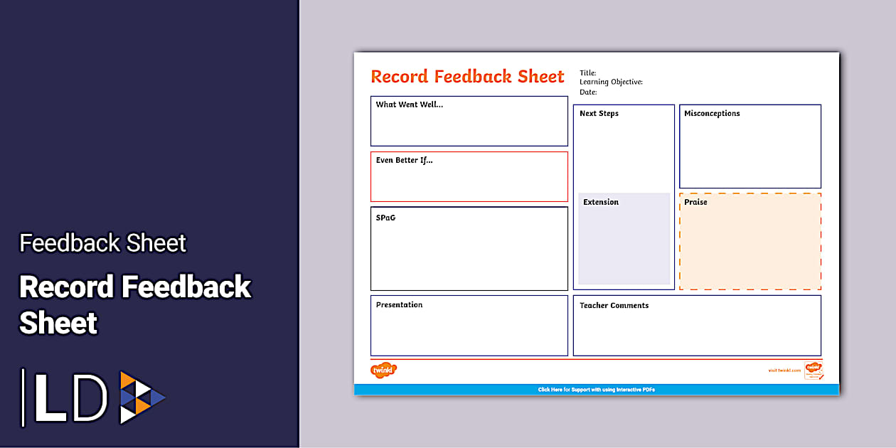 Whole-Class Feedback LKS2 (teacher made) - Twinkl