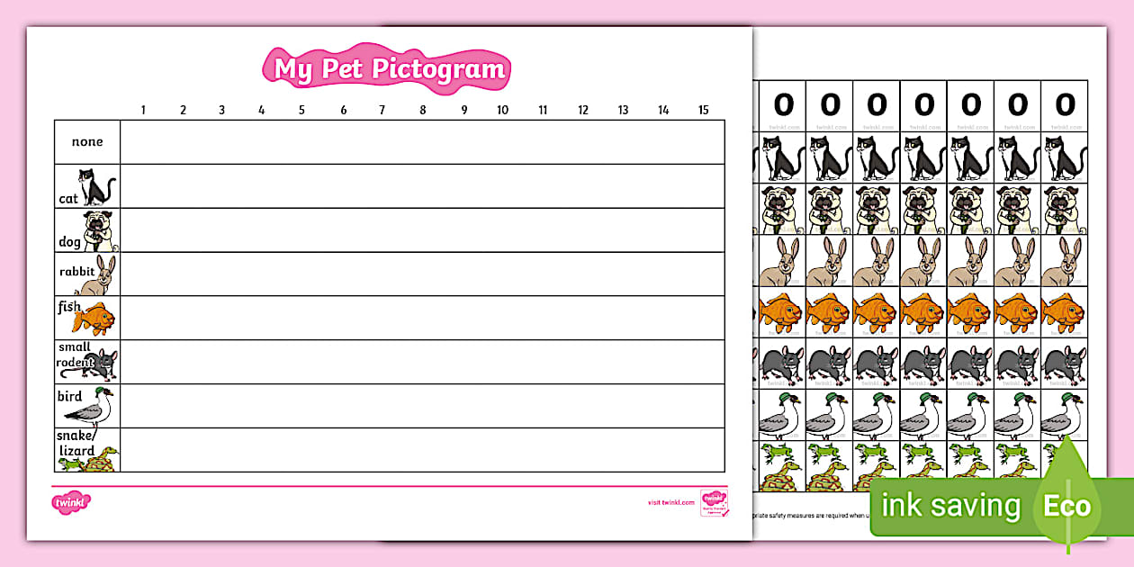 My Pet Pictogram Activity (teacher made) - Twinkl