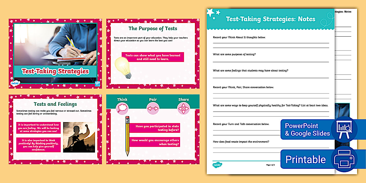 Test-taking Strategies Powerpoint & Google Slides 3rd-5th Gr