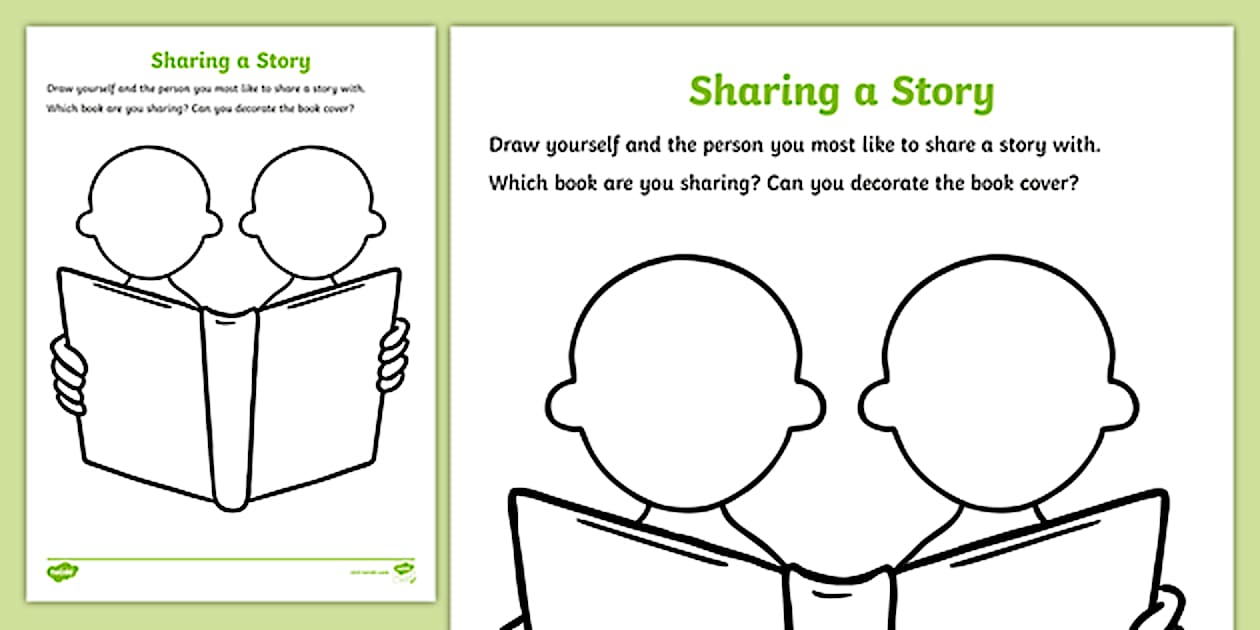 Editable Share a Story Activity Sheet (teacher made)