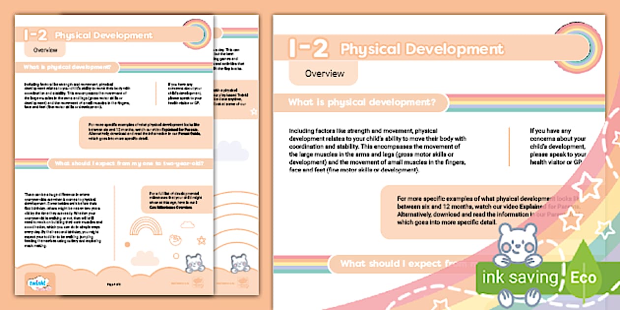 Age 1-2 Physical Development Overview (teacher made)