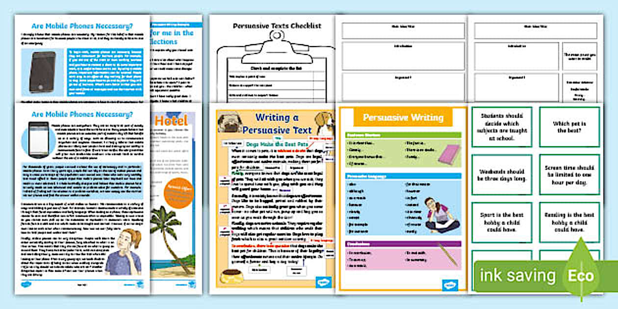 5th/6th Class Persuasive Writing Trainee Teacher Pack